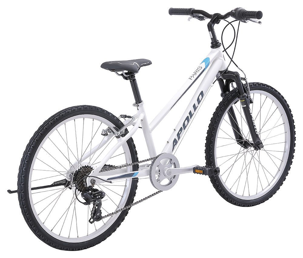 Apollo Paris 24" Gloss White/ Charcoal/ Teal — Ashburton Cycles